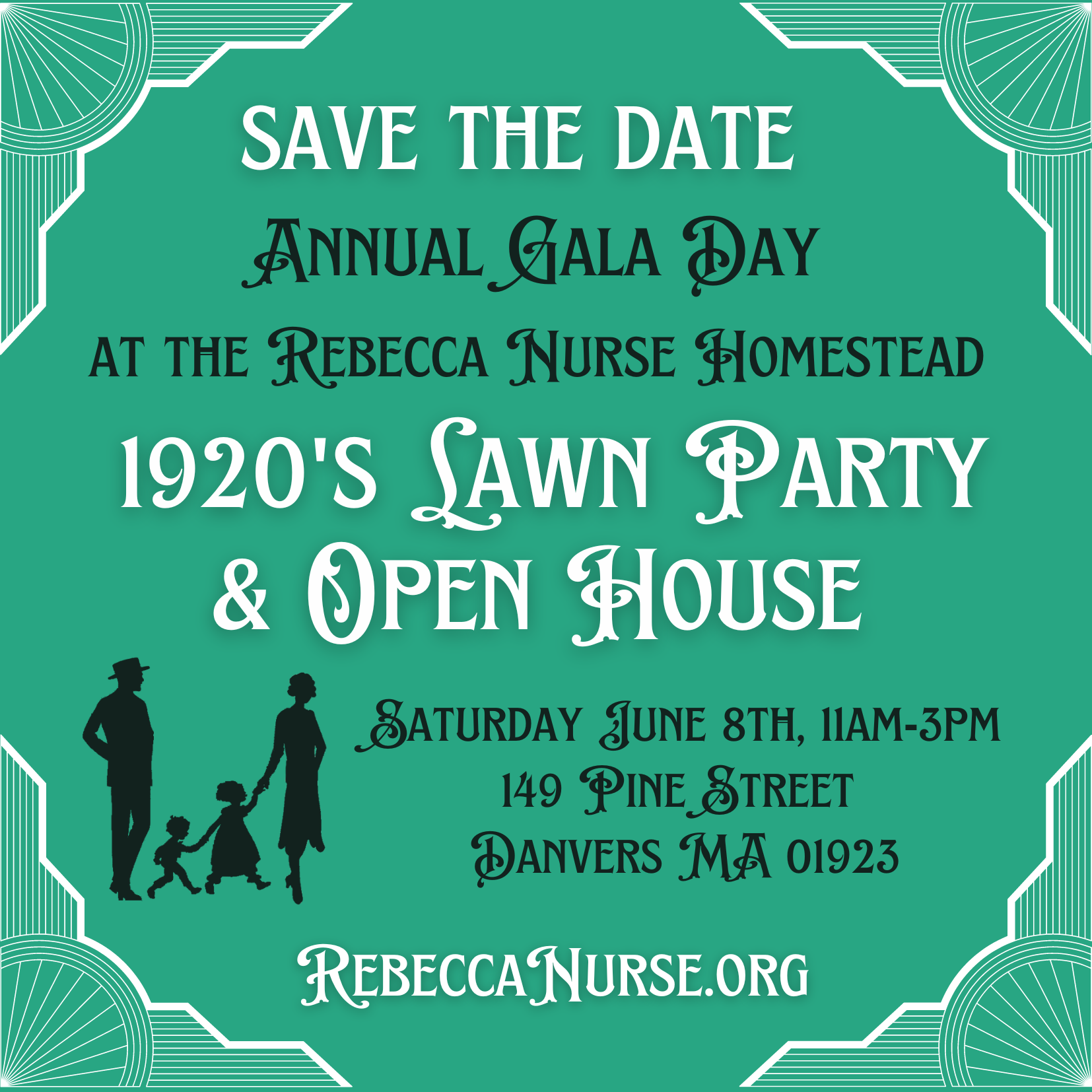 Annual Gala Day: 1920's Lawn Party & Open House - Rebecca Nurse Homestead